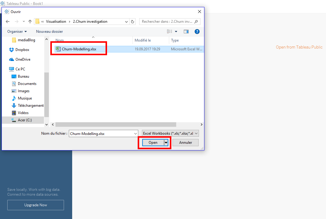 Connect Tableau To An Excel File THE Stephane ANDRE